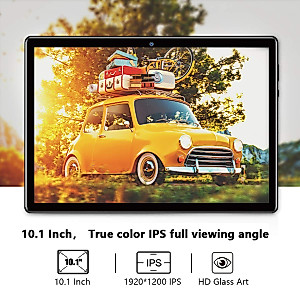 MEIZE Octa-Core Tablet 10.1 Inch, Android 10.0 Tablet, 32GB ROM/128GB Expand, 1920x1200 IPS HD Glass Display, Dual 18MP Camera, WiFi/Bluetooth/GPS/OTG/Certified Tablet [2021 Latest Black]