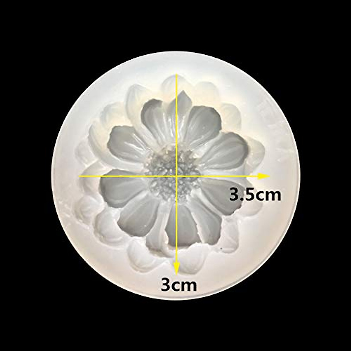 Flower Shape Earrings Silicone Decorative Pendant Mold Handmade Epoxy Silicone Mold Epoxy Resin Molds Making Crafts Silicone Molds for Resin Coasters Keychain Ashtray Tray Silicone Molds