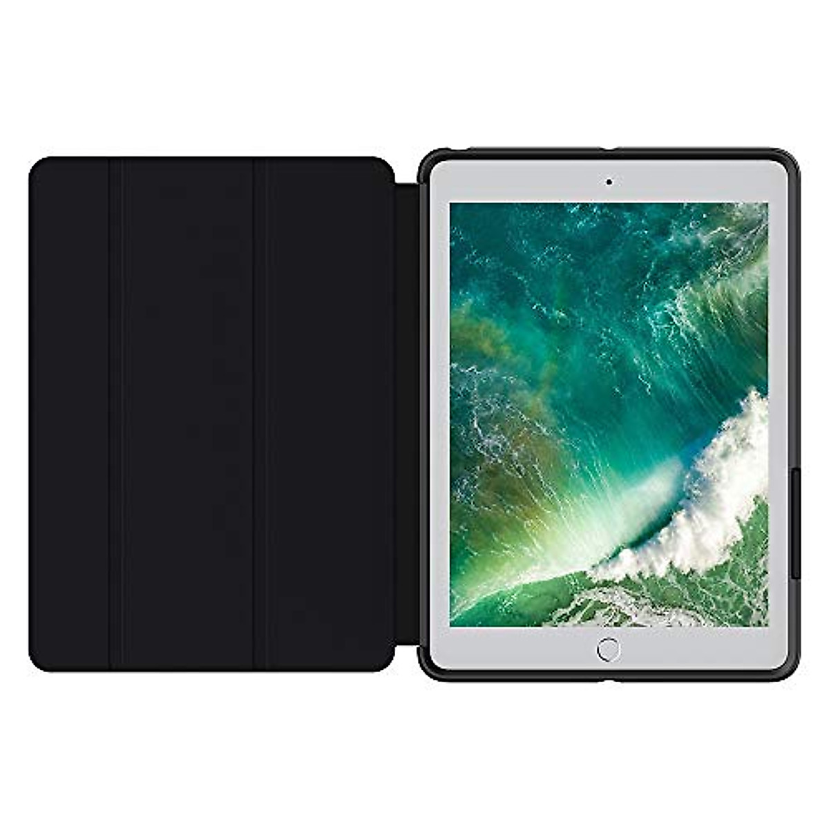 OTTERBOX Symmetry Folio Series Case for iPad (5th and 6th Generation) - Retail Packaging - Starry Night - (Clear/Black/Dark Grey Microsuede)
