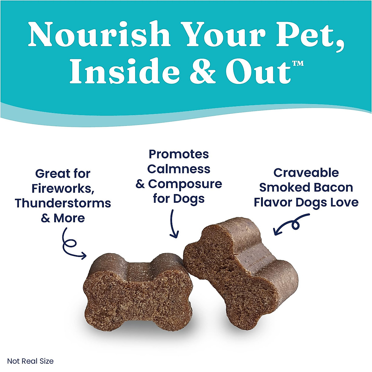 Solid Gold Calming Chews for Dogs - Soothing Snacks for Stress & Dog Anxiety Relief - Melatonin & Valerian Root - Dog Treats for Separation Anxiety Relief & Fireworks for All Breeds & Sizes - 120 Ct