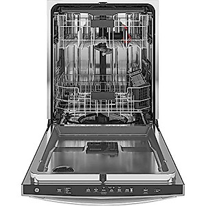 GE® Fingerprint Resistant Top Control with Stainless Steel Interior Dishwasher with Sanitize Cycle & Dry Boost with Fan Assist