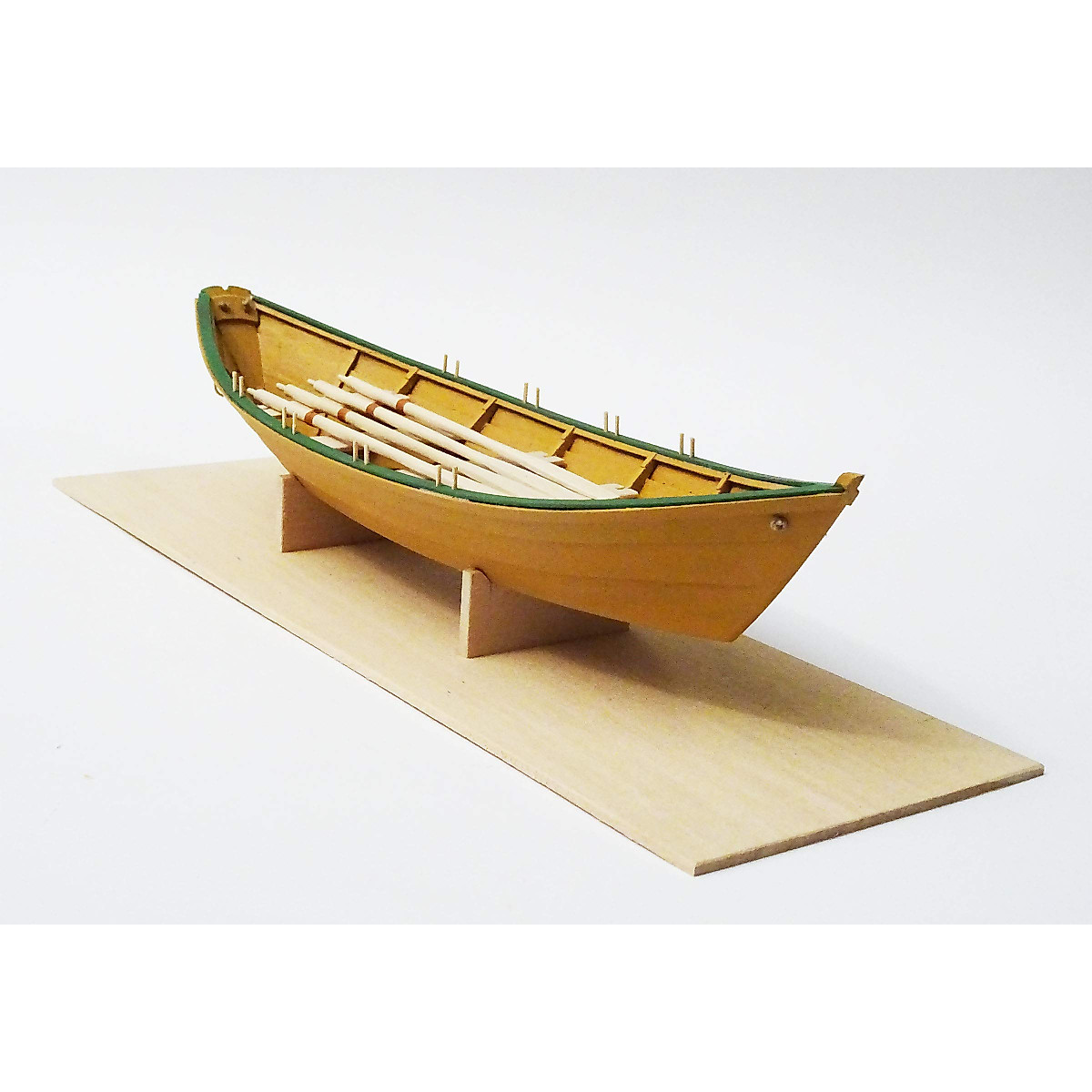 Lowell Grand Banks Dory Wooden Model Ship Kit - 1:24 Scale Plank-on-Frame Construction with Laser Cut Basswood Parts, Detailed Plans & Instructions, Display Base Included - Beginner Level
