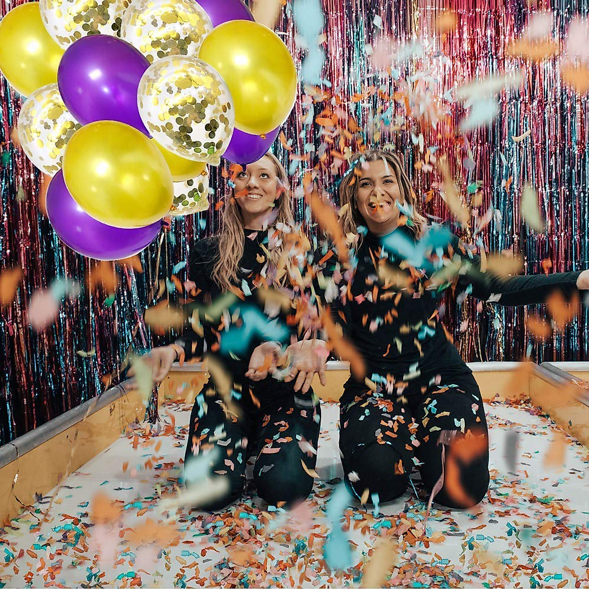 30PCS Purple and Gold Confetti Balloons Party Decorations for Birthday Retirement Bridal Shower Congrats Graduation Supplies Wedding Anniversary Suplies…