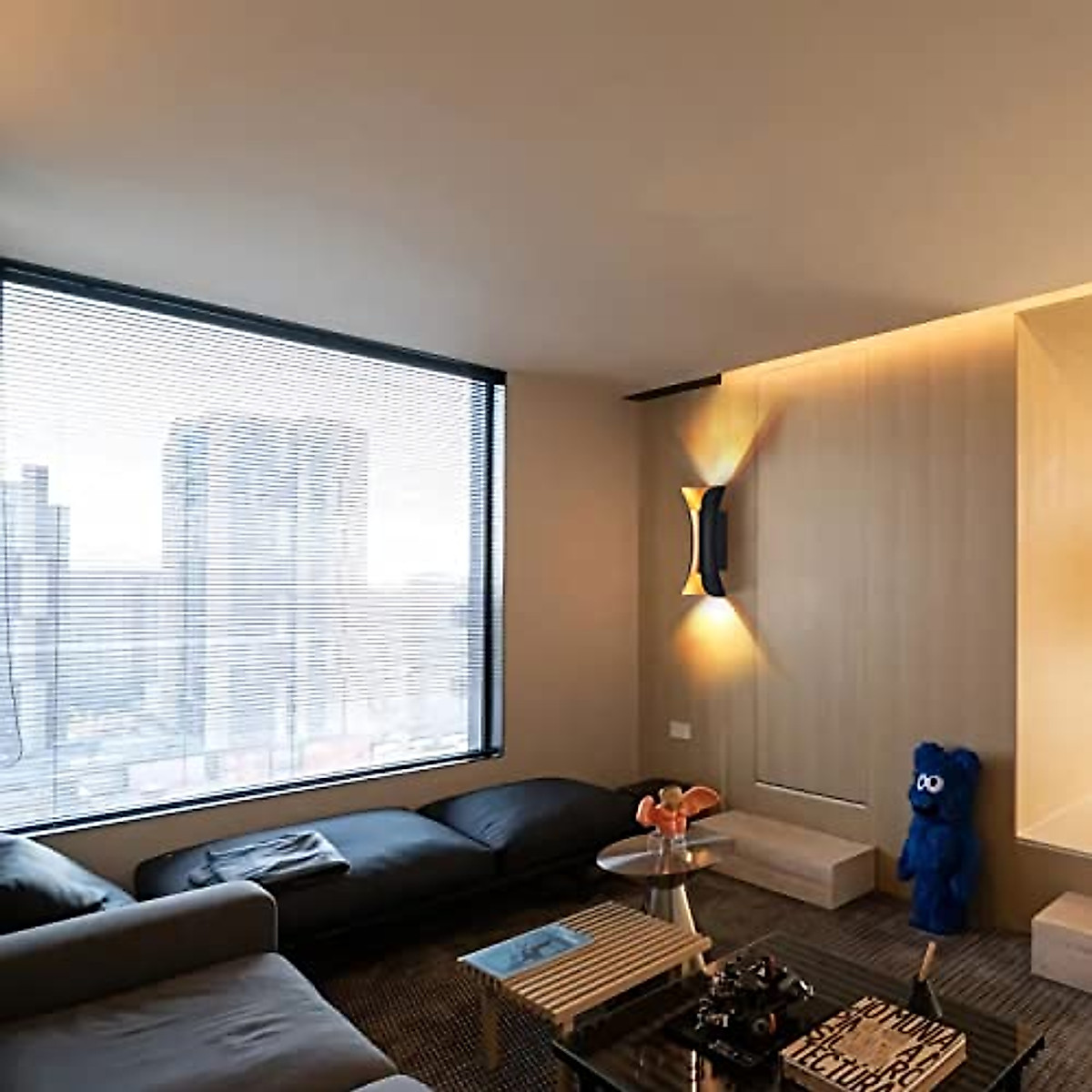 SOKHNA Modern LED Outdoor Waterproof Wall Lamp 20W 3000K,Outdoor Porch Wall Lamp Indoor Wall Sconces Waterproof Exterior Lights Fixture Suitable For Yards,Doorways,Garden,Pathway,Warm White,IP65 3000K