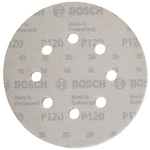 Bosch Accessories 2609256A25 Sanding Sheet Set for Random Orbit Sanders (5-Piece)