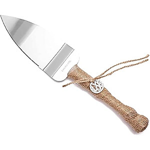 Rustic Wedding Cake Knife and Server Set (2 Pieces)