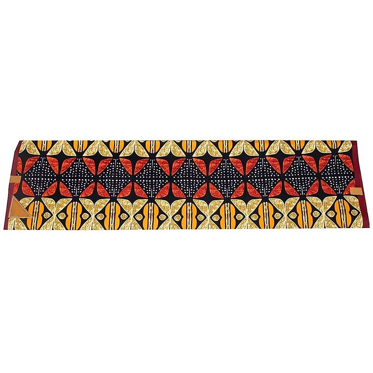 HollandaisWax African Fabric 5 Meters Ankara Print Polyester Kente Fabric for DIY Craft Party Dress 6604