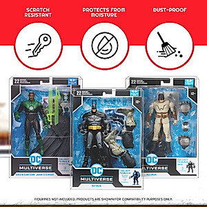 EVORETRO Action Figure Boxed Case Protector for McFarlane DC Multiverse BAF 7-in Figures - 10-Pack 0.40mm Thick Clear PET Plastic Display, Achive-Grade Storage. Keep Your Collection in Mint Condition