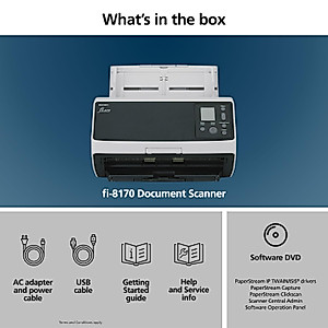Fujitsu fi-8170 Professional High Speed Color Duplex Document Scanner - Network Enabled