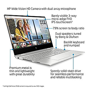 HP Envy x360 Convertible 2 in 1 Laptop 15.6" FHD IPS Touchscreen Intel Quad-Core i5-10210U(Beats i7-8550U) 16GB DDR4 1TB SSD Backlit Fingerprint B&O Webcam Win 10 + HDMI Cable