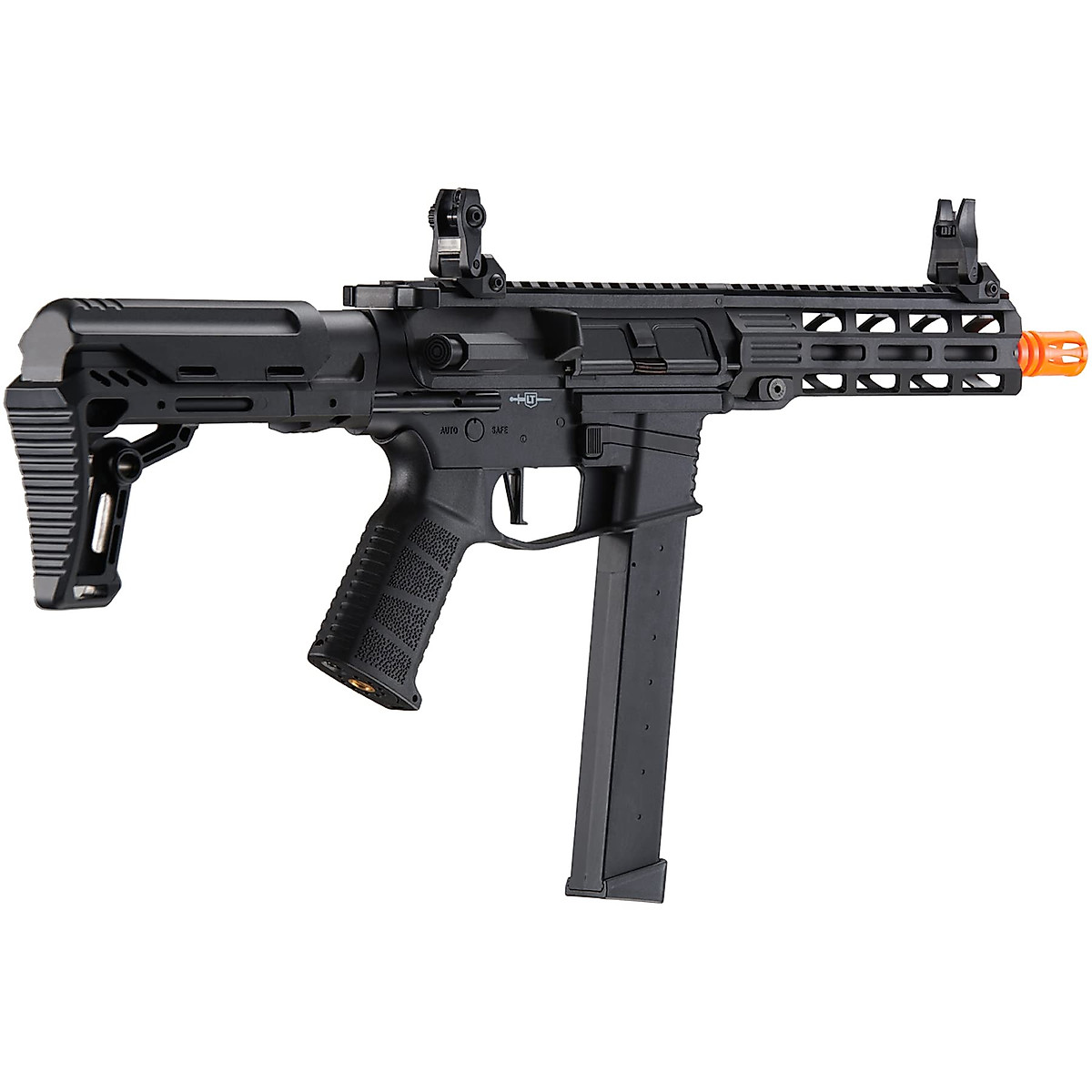 Lancer Tactical Gen 2 New 9mm Battle X CQB Lightweight Carbine AEG Color Black