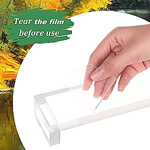 BENECREAT Artist Leaning Bridge Hand Acrylic Wrist Rest for Computer Keyboard, 14inch Transparent Creative Artist Bridge for Painting