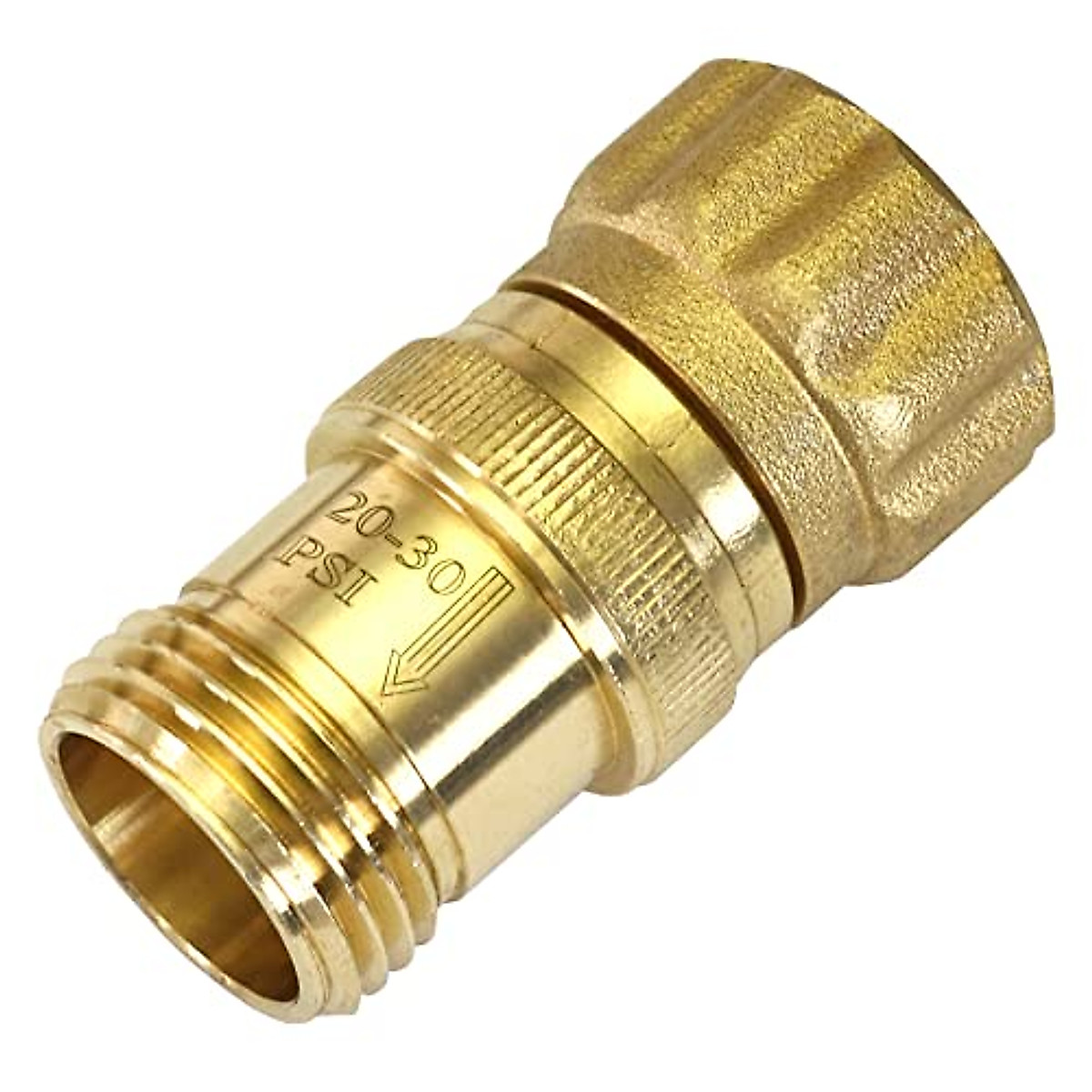 Vibrant Yard Co. LLC 25 psi Pressure Regulator for Drip Irrigation System with Hose Thread – Heavy Duty Lead-Free Brass