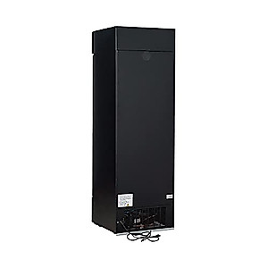 PEAKCOLD Single Glass Door Commercial Refrigerator - Retail Merchandiser Cooler; 14 Cubic Ft.