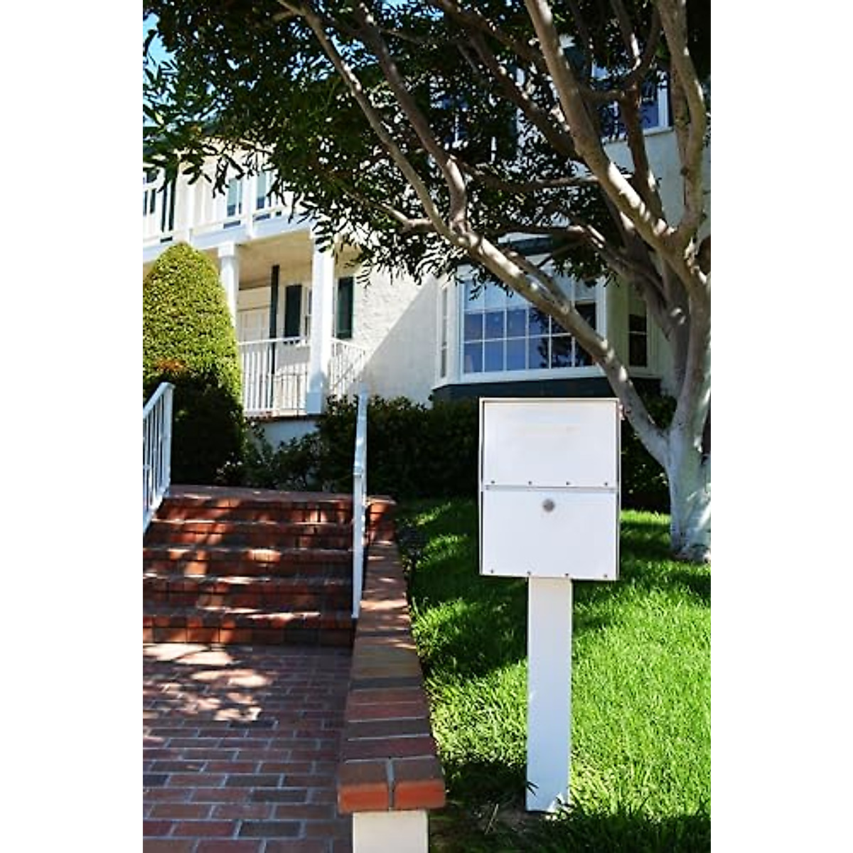 Architectural Mailboxes Oasis Classic Large High Security Parcel Mailbox, White