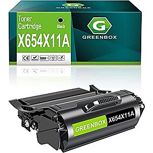GREENBOX Remanufactured X654X11A High Yield Toner Cartridge for Lexmark X654X11A for X654de X656de X656dte X658de X658dfe X658dme X658dte X658dtfe X658dtme Printer (36,000 Pages, Black, 1 Pack)
