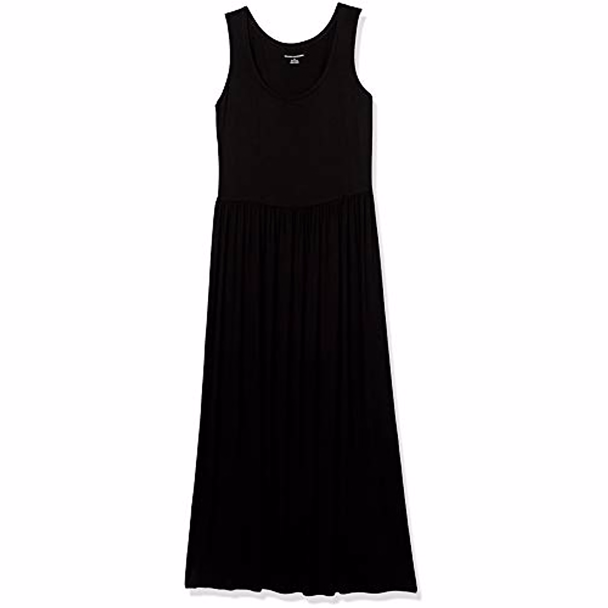 Amazon Essentials Women's Tank Waisted Maxi Dress (Available in Plus Size), Black, Large