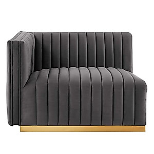 Modway Conjure Sectional, Gold Gray