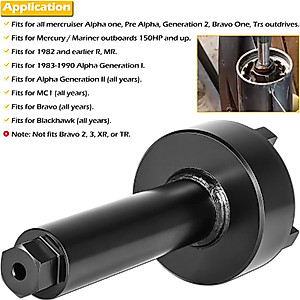 Bearing Carrier Retainer Wrench Tool Fits for Mercury Mercruiser Alpha One Bravo One Generation II Trs Outdrives, Alternative to 91-61069, 91-61069T, 18-9858