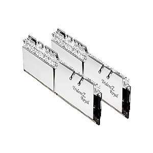 G.SKILL Trident Z Royal Series (Intel XMP) DDR4 RAM 64GB (2x32GB) 3200MT/s CL16-18-18-38 1.35V Desktop Computer Memory UDIMM - Silver (F4-3200C16D-64GTRS)