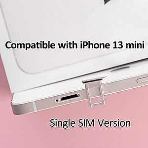 Black Sim Card Tray Compatible with iPhone 13 Mini Sim Card Tray Holder Slot Replacement (Midnight)