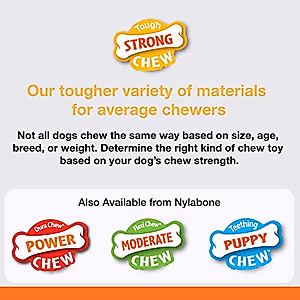 Nylabone Rubber Camo Bone Strong Chew Dog Toy Duck Medium/Wolf (1 Count)