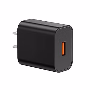 USB Charging Block/AC Power Charger Adapter for Fire Tablets, Kids Tablets, Kindle e-Readers, Paperwhite, Oasis, Wireless Speakers & Headphones (Black)