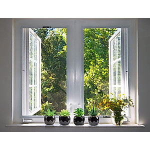 Canirologas 4pcs Succulents Artificial Plants in Pots Small Fake Plants Mini Artificial Greenery for Home Bathroom Desk Office Indoor Room Farmhouse Decorations