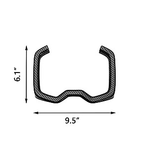 Xotic Tech Inner Water Cup Holder Panel Frame Cover Trim, Carbon Fiber Pattern, Compatible with Toyota RAV4 2019-2022