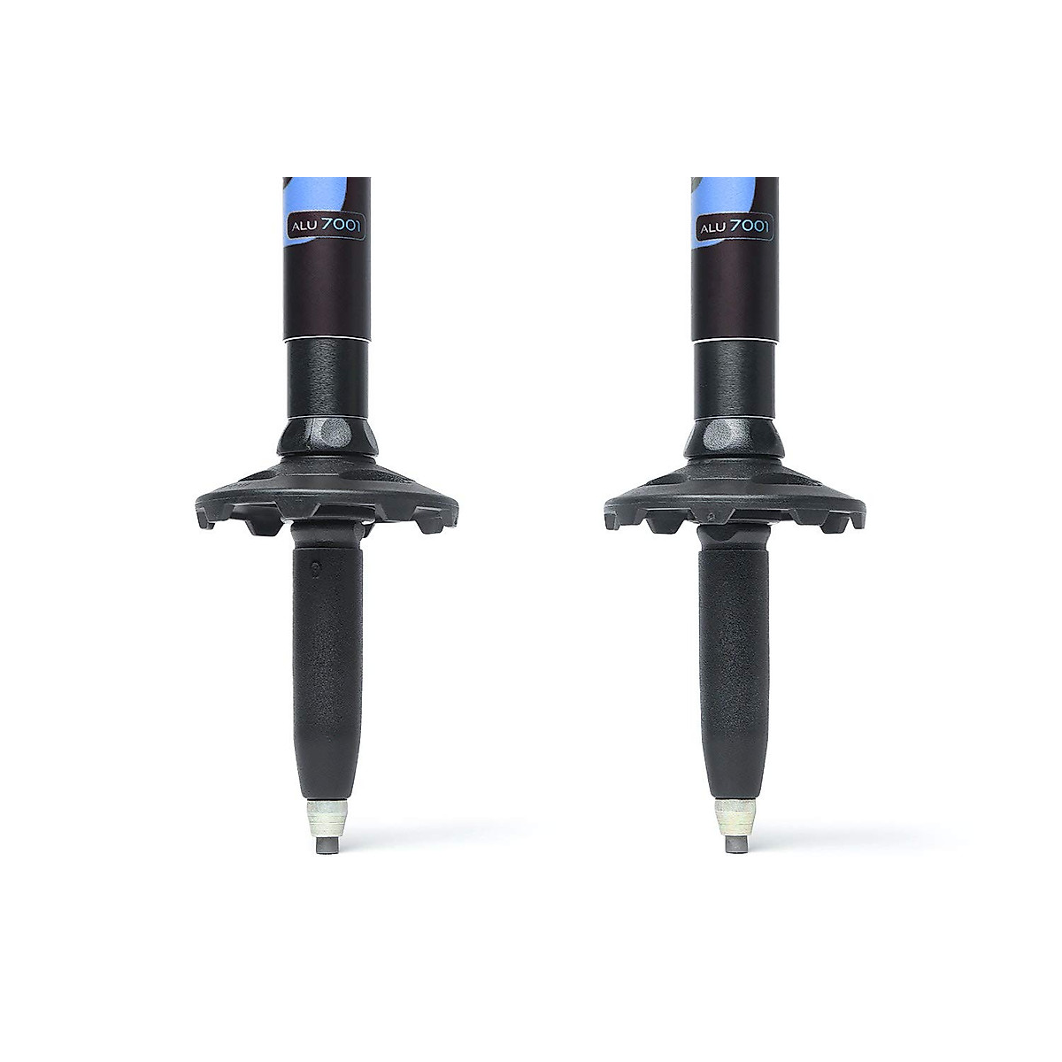 DROP + Fizan Compact Trekking Poles – Ultralight, Backpacking, Thru Hiking Poles, Adjustable, Collapsible, Customized Fit, EVA Grips, Blue (158 Grams Each)