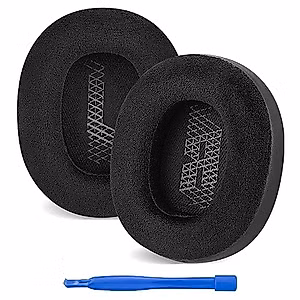 Ear Pads for JBL Lifestyle E65BTNC, Duet NC, Live 650BTNC, Live 660BTNC Ear Cushions, Ear Covers Headphones Replacement Ear Cushions, Ear Covers, Headset Earpads (Velour/Black)