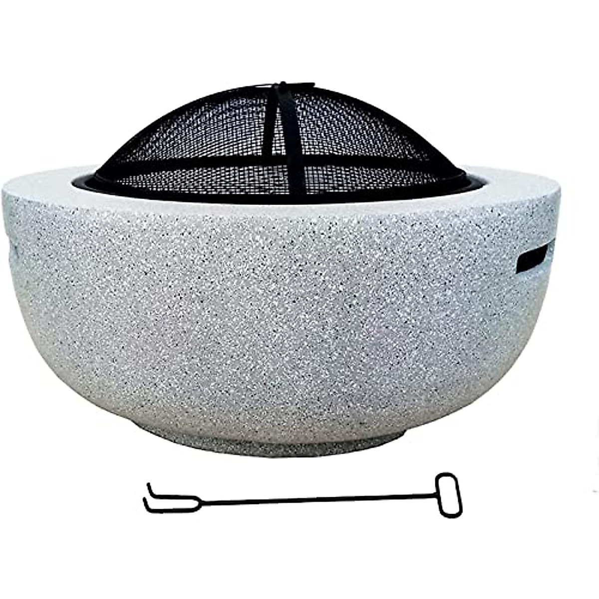 LEAYAN Garden Fire Pit Grill Bowl Grill Barbecue Rack Backyard Patio Garden Fireplace BBQ Grill Firepit Bowl Outdoor Fire Pit Table Outdoor Heaters & Fire Pits with Grill Grate