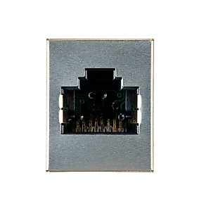 Monoprice Shielded Straight Through Cat6A RJ45 in-Line Coupler - Silver Use for Networking, Patch Cables, Ethernet Cable/Chord
