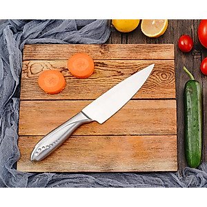 WELLSTAR Chef Knife, 6 Inch Kitchen Chef’s Knife Sharp High Carbon Stainless Steel Cooking Knife for Meat Sushi Vegetable Fruit Cutting Slicing Dicing, Useful Kitchen Gadget
