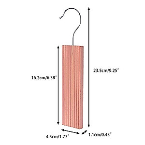 Wahdawn Aromatic Cedar Hangers Blocks for Clothes Storage Fresh Scent Cedarwood Hangups Planks Closets Organizers Deodorant, 12 Packs