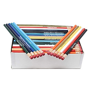 Pencil Guy Promotional Personalized Imprinted Round Pencils.-500 per box