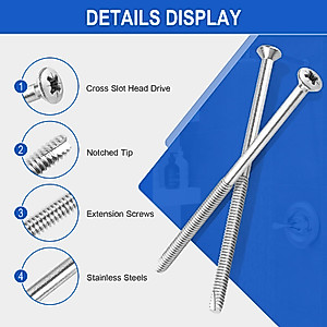 RP12630 Longer Escutcheon Trim Screws for Delta Faucet Escutcheon - Shower Escutcheon Screws for Valves Roughed-in Too Deep, Plumbing Replacement Parts for Delta Tub and Shower System (2 Pack)