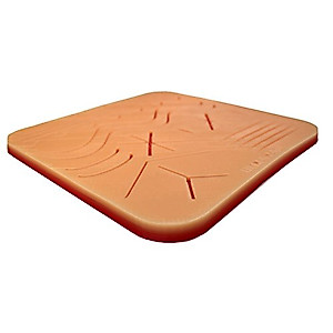 Extra Large UltraPad 3-Layer Suture Pad (8x8") w/ 28 Precut Wounds - Largest Suturing Practice Pad in The World - Handmade in Brooklyn, USA