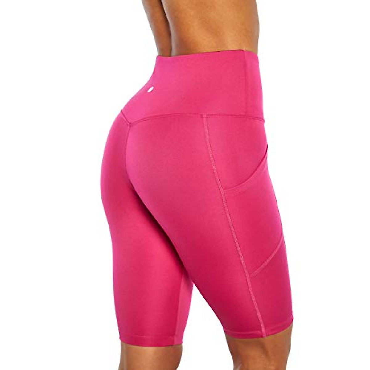 Bally Total Fitness Fiona Pocket Tummy Control 11" Bermuda Short, Fuchsia Red, Medium