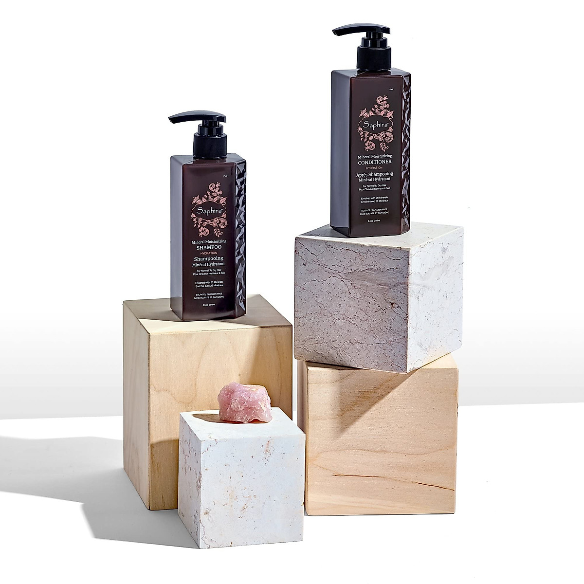 Saphira Hair Extensions Support Group Set | Daily Supplement, Leave-on Spray & Moisturizing Shampoo | Supports Strong Hair and Roots for Hair Extensions |