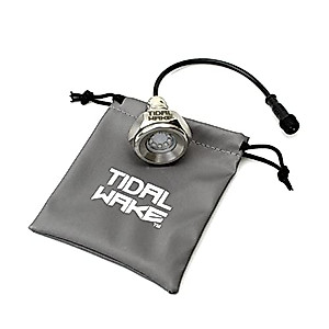 Tidal Wake IP68 Underwater 1/2in Standard Boat Drain Plug LED Light Built-in Driver & Overheat Protection 3 Yr/50,000hr Warranty, 316 Stainless Steel, 12-30v/27w,1800 lumen w/Storage Bag (Blue)