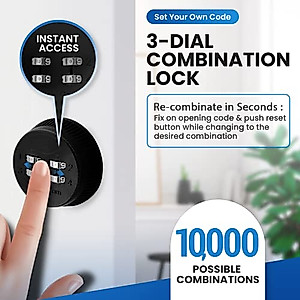 Combi-Cam FJM Security 7803S-Black, 1 Pack, Black