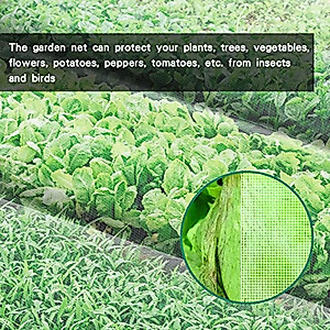 Garden Netting, Plant Covers Garden Mesh Greenhouse Row Cover Protection Mesh Net for Protect Plants Vegetables Fruits Flowers (10FT×20FT)