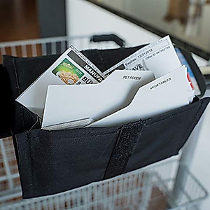 Evelots Grocery Coupon Organizer-24 Divider-30 Label- Fix to Shopping Cart-Black