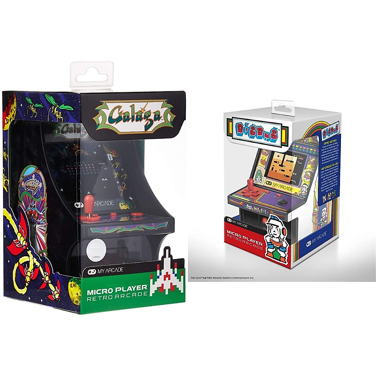 My Arcade Micro Players: Galaga and Dig Dug Mini Arcade Machines