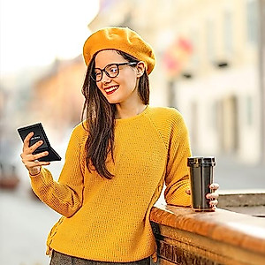 JMH Pocket Mirror, 1X/3X Magnifying Mirror with Light, LED Compact Travel Makeup Mirror, 2-Sided Handheld Folding Mirror, Purse Mirror, Portable, Small Lighted Compact Mirror for Gift