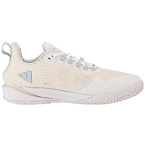 adidas Women's Adizero Cybersonic Sneaker, White/White/Halo Blue, 7.5