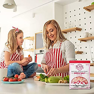 Himalayan Pink Salt 5 lbs Coarse Grain Bulk Bag - Hymalain Pure Gourmet Crystals - Himilian 100% Natural - Contains 84 Minerals -Suitable for Body Bath Scrubs Table Salt Grinder & Salt Mills - Kosher