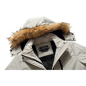 MOERDENG Women's Waterproof Ski Snow Jacket Winter Warm Hooded Snow Coat Mountain Windproof Ski Jacket For Women