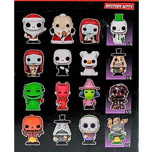 Jack's Nightmare Before Christmas Pop Figure Bundled with Jack Skellington Vinyl Exclusive + Hanger + Master Fright Gravestone + Blind Box Halloweentown Mini Bitty Pop! 4-Items